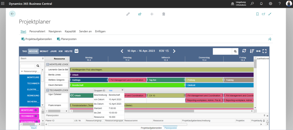 CX Scheduler: Clear project planning with Microsoft